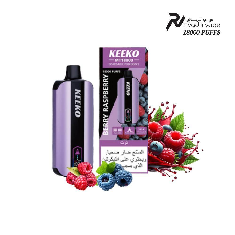 Keeko MT18000 Puffs Disposable Vape | Berry Raspberry | Riyadh Vape ...