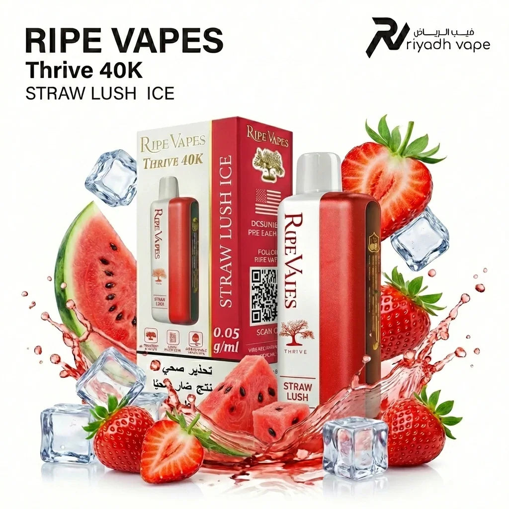 Ripe Vapes Thrive 40k - Straw Lush Ice | Buy Vape Riyadh – Riyadh Vape Shop