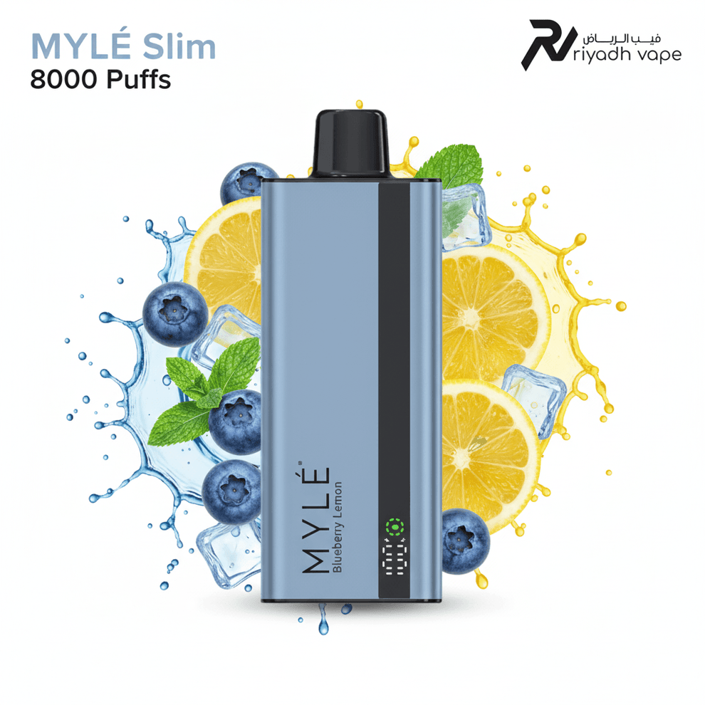 Myle Slim Blueberry Lemon 8000 Puffs | Vape in Riyadh | 99 SR – Riyadh ...